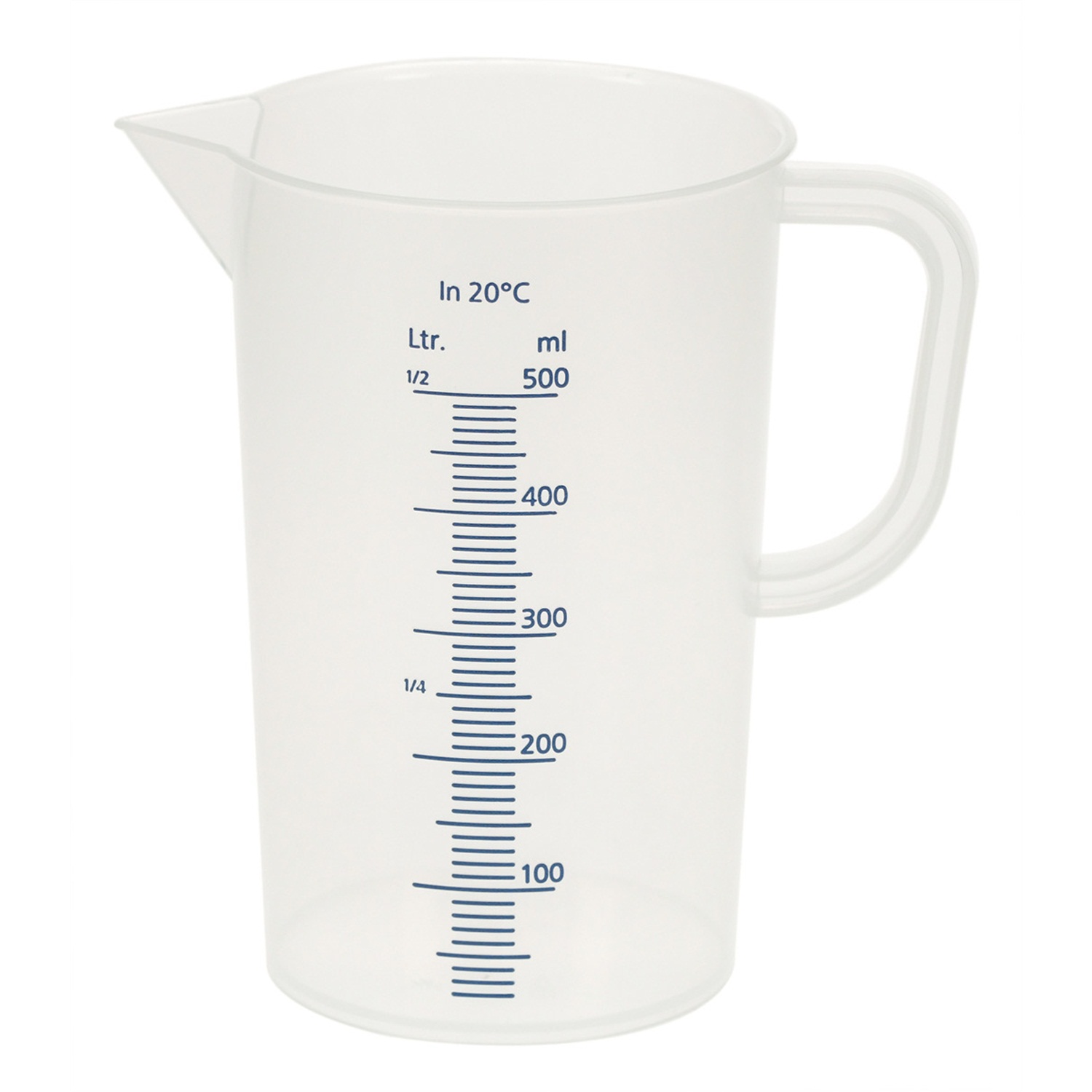 Caraffa Tonda Graduata in polipropilene con forma alta