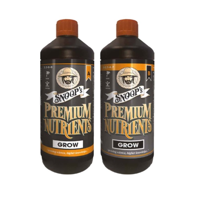 Snoops Premium Nutrients GROW A&B Concime per la Crescita - GREEN ...